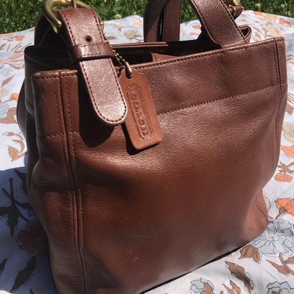 Coach | Bags | Coach Vintage Brown Tan Leather Purse Nog6c457 | Poshmark